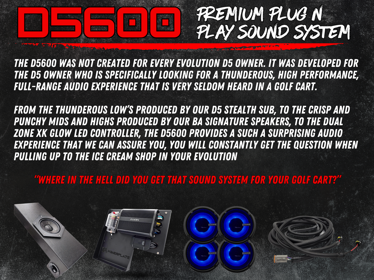 Evolution D5 600W Ultimate Plug-N-Play Sound System + LED (D5600 ...