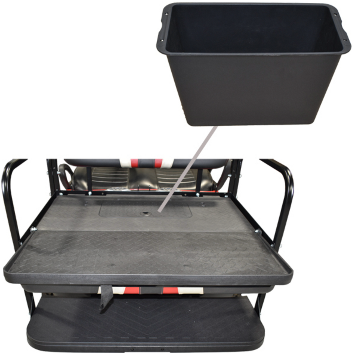 GTW Rear Flip Seat Deluxe Accessory Kit - Grab Bar and Storage/Cooler ...